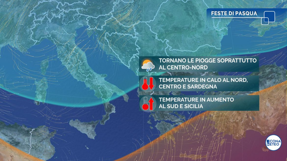 PASQUA e Pasquetta a RISCHIO PIOGGIA! Ecco dove - Icona Meteo