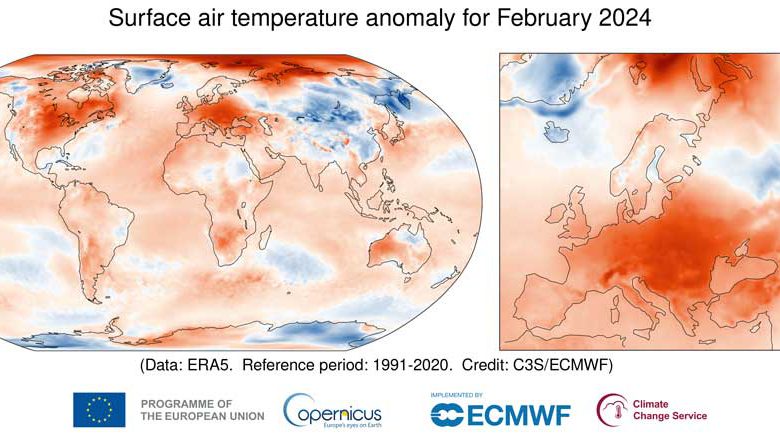 Febbraio 2024 è il nono mese consecutivo segnato da caldo record a ... Febbraio 2024 è il nono mese consecutivo segnato da caldo record a ...
